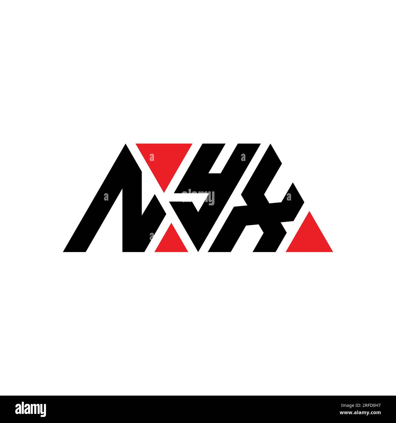 NYX triangle letter logo design with triangle shape. NYX triangle logo ...