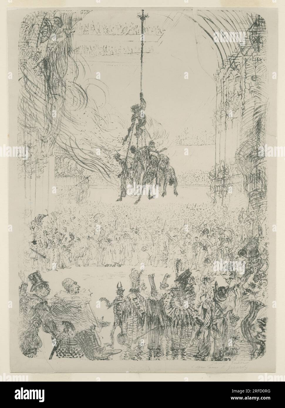 Hop-Frog 1898 by James Ensor Stock Photo - Alamy