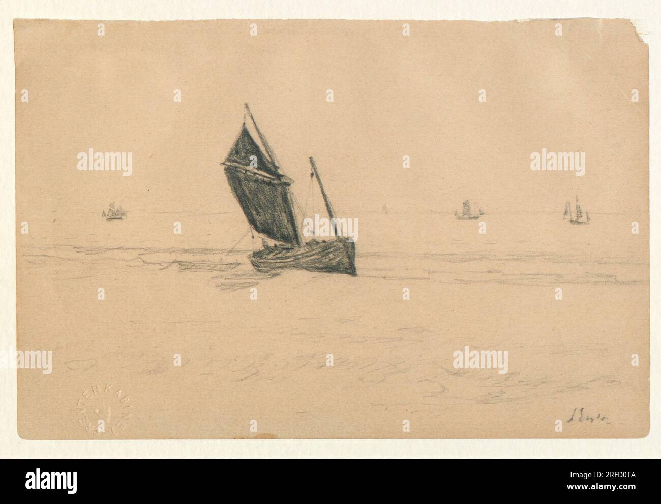 Zeilbootje between 1876 and 1949 by James Ensor Stock Photo - Alamy