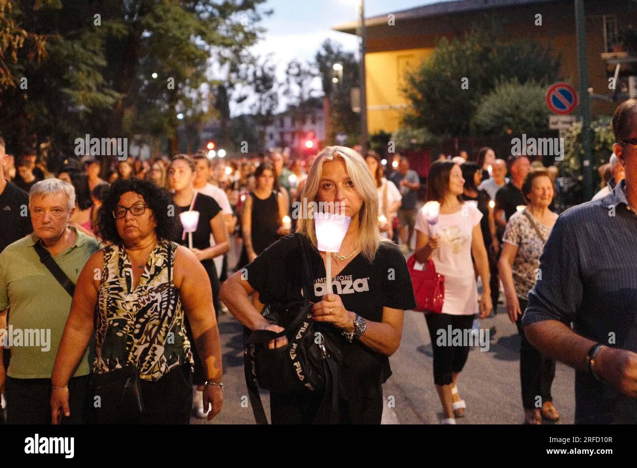 Milan, Italy. 02nd Aug, 2023. Milan - Torchlight vigil in memory of ...