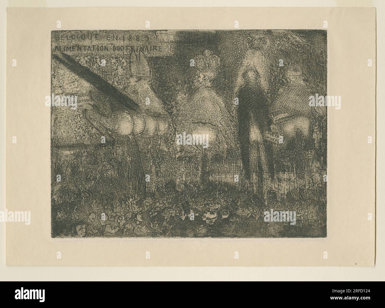 Alimentation doctrinaire 1889 by James Ensor Stock Photo - Alamy