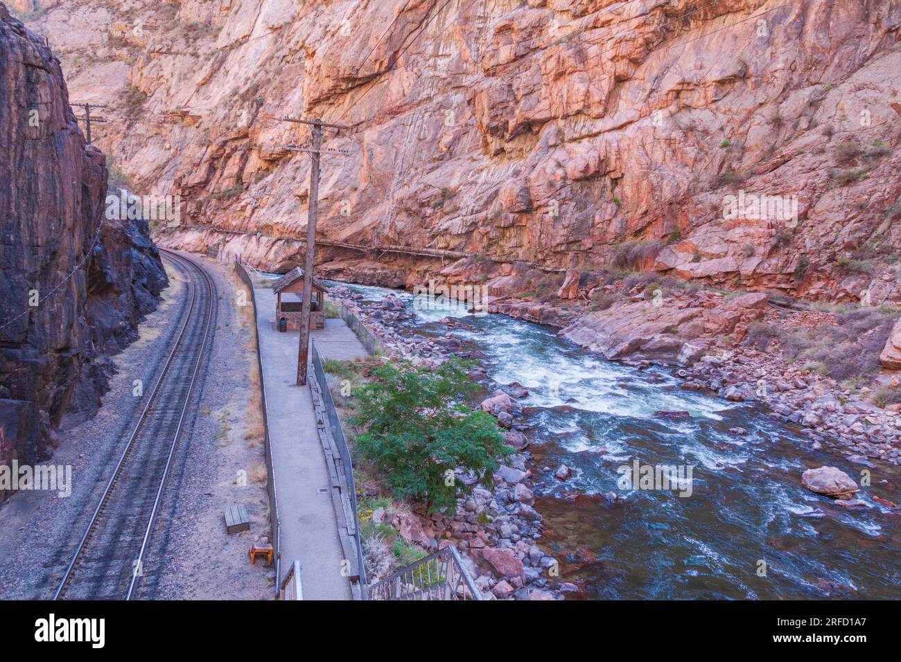 Royal Gorge Route Railroad tracks. Royal Gorge Railroad is a heritage ...