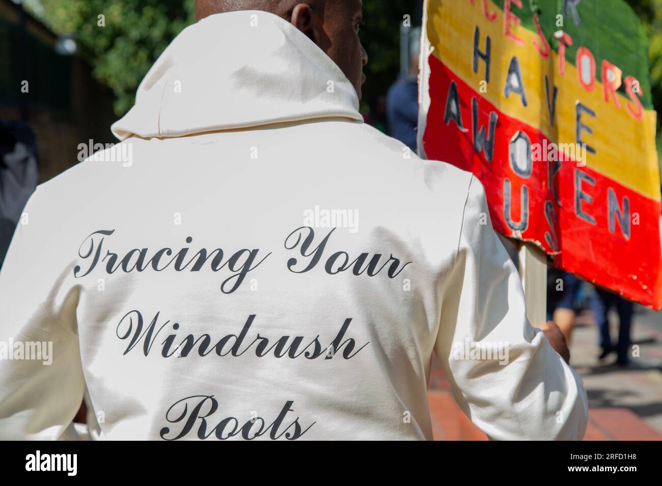 Windrush placard hi-res stock photography and images - Alamy