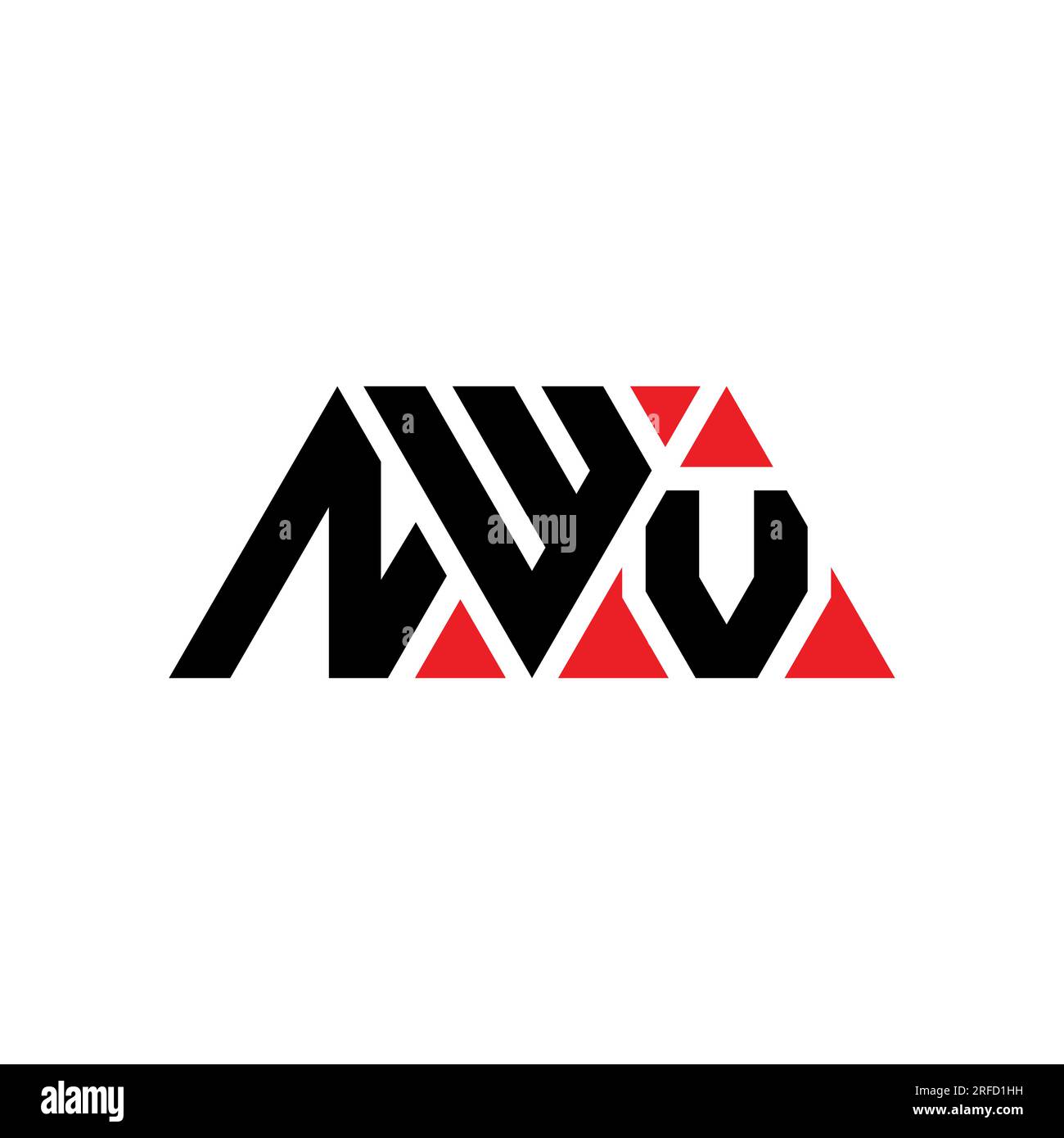 Nwv font Stock Vector Images - Alamy