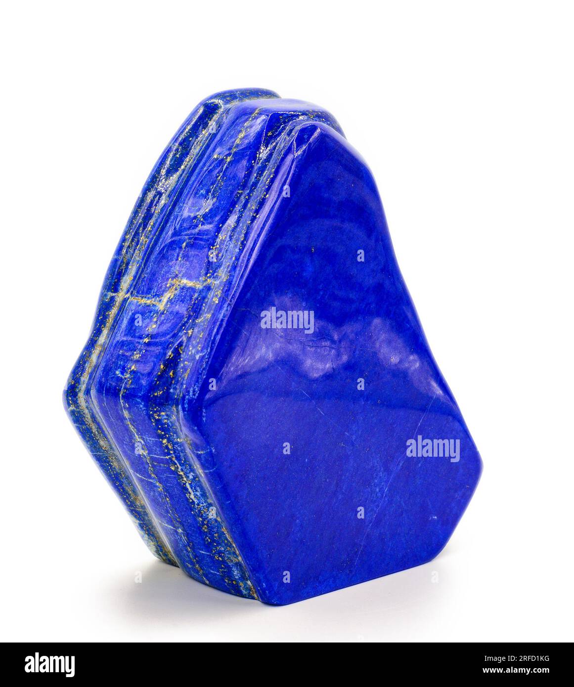 decorative polished blue mineral gem stone Lapis Lazuli (lazurite ...