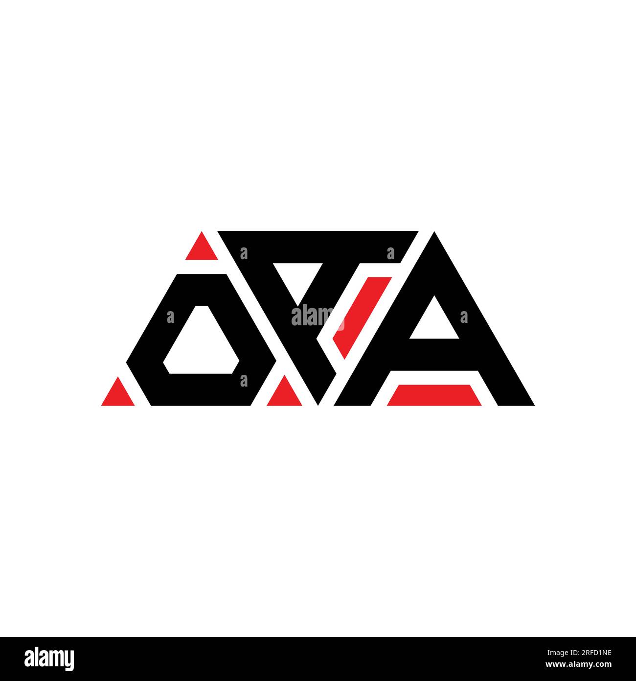 OAA triangle letter logo design with triangle shape. OAA triangle logo ...