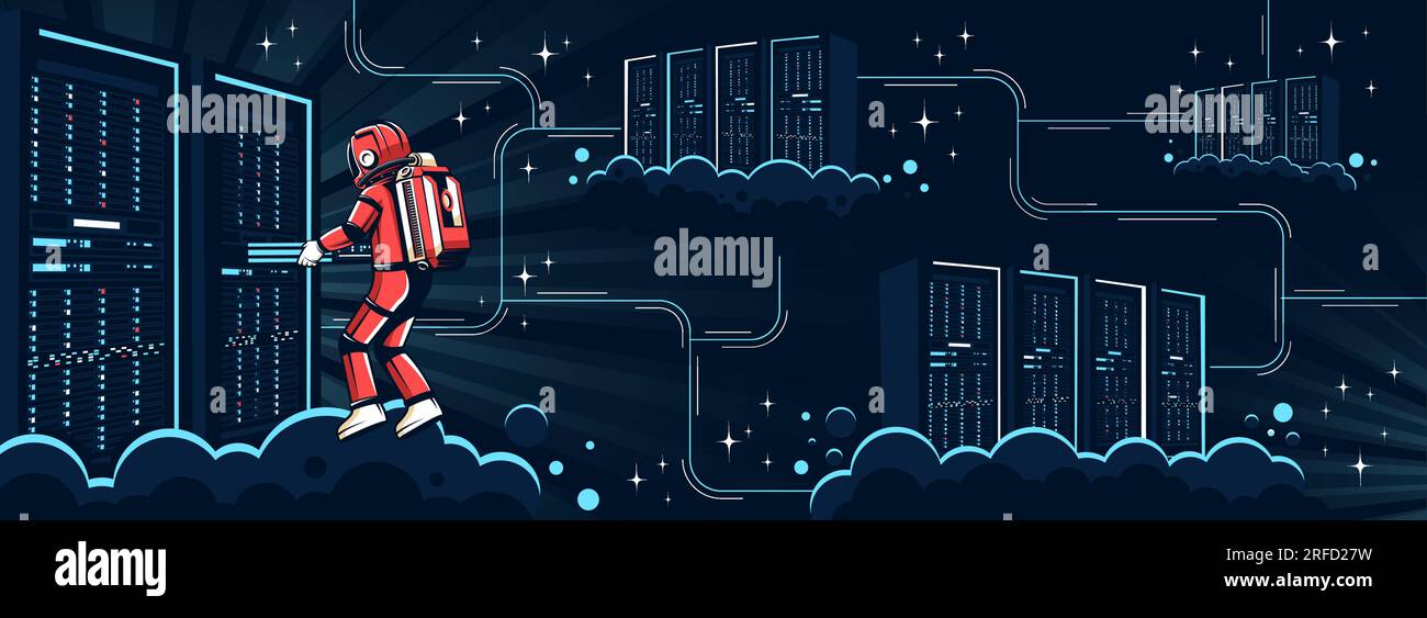 Sci fi service station Stock Vector Images - Alamy