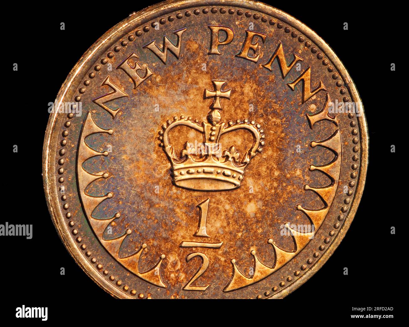 1970s half penny hi-res stock photography and images - Alamy