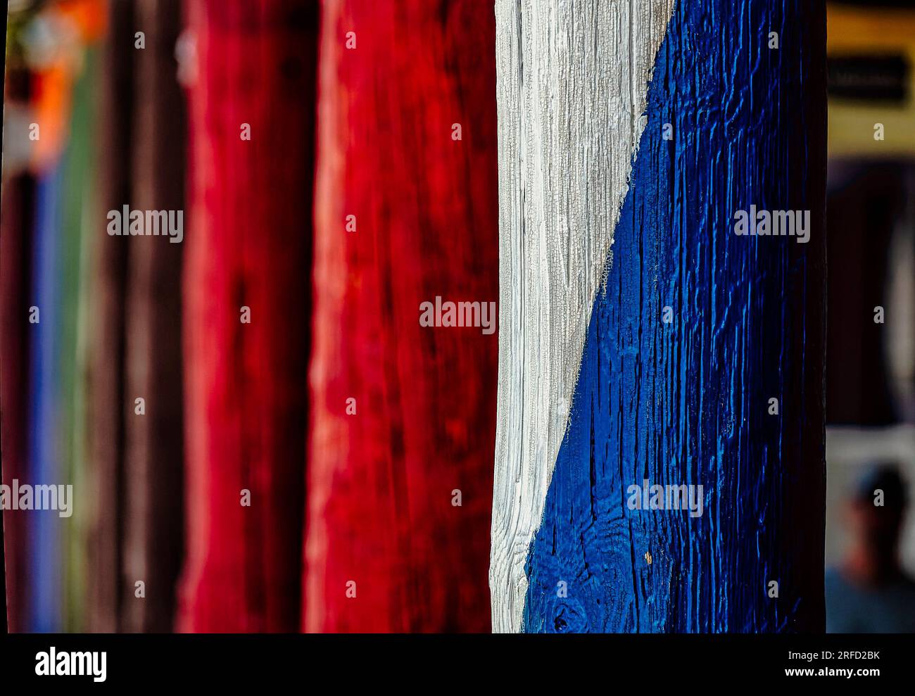 Painted poles hi-res stock photography and images - Alamy