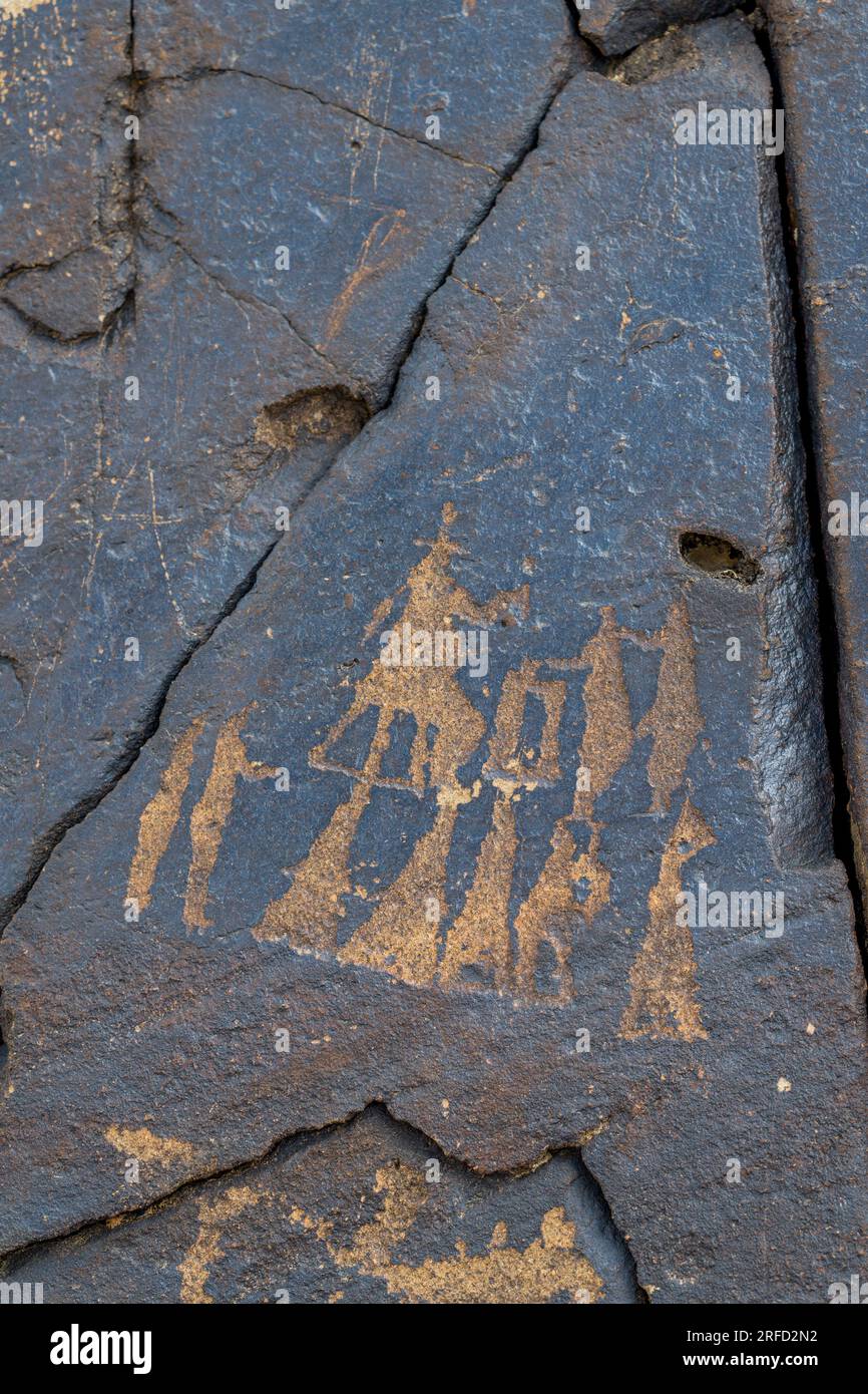 The Khavtsgait Petroglyphs dating from between 8000 BC and 3000 BC in ...