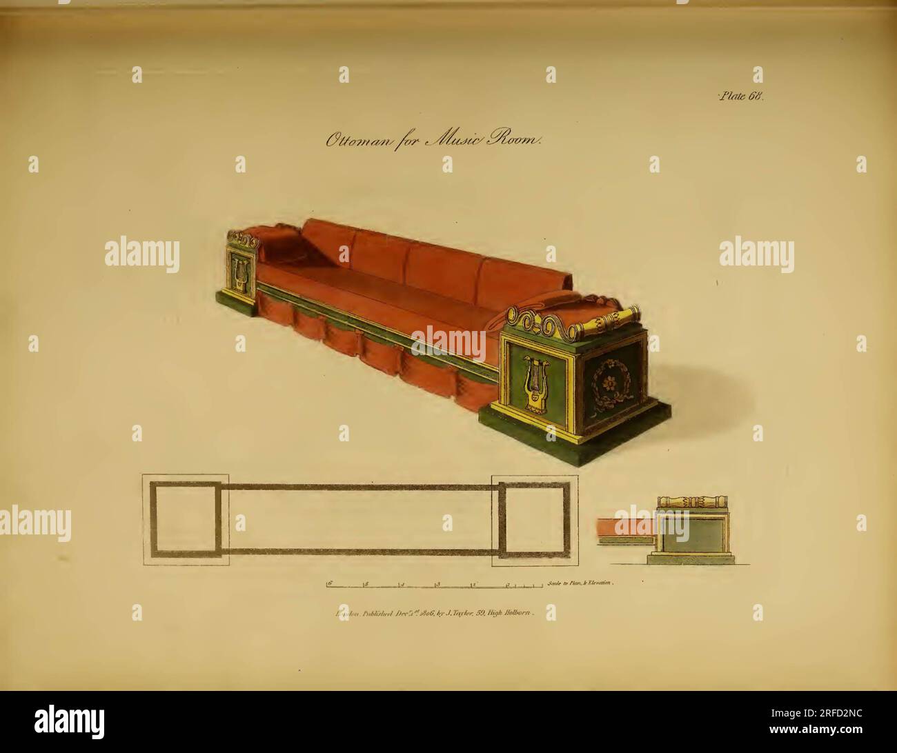 Collection of designs for household furniture and interior decoration ...