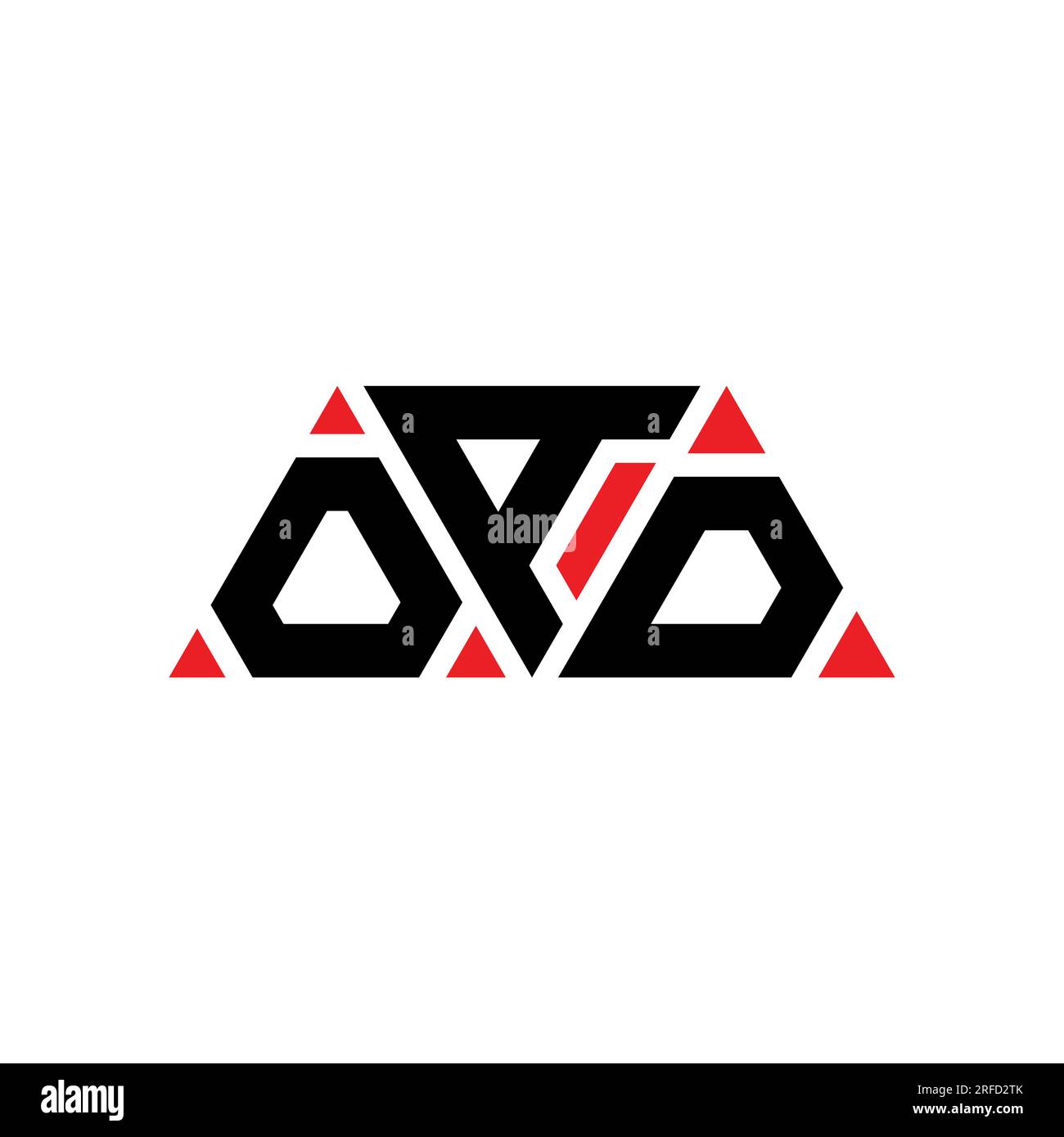 OAD triangle letter logo design with triangle shape. OAD triangle logo ...