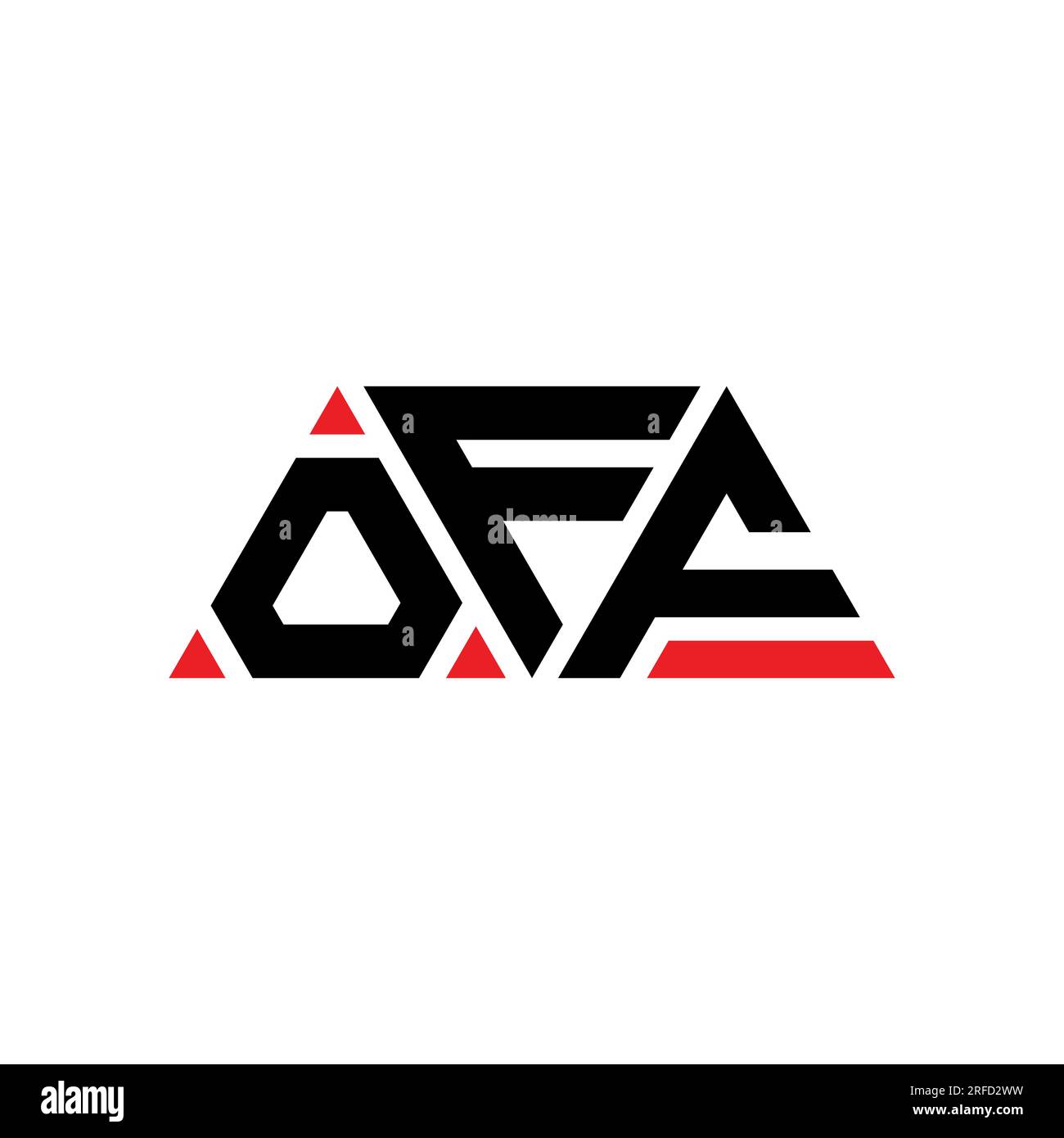 Off Triangle Letter Logo Design With Triangle Shape Off Triangle Logo