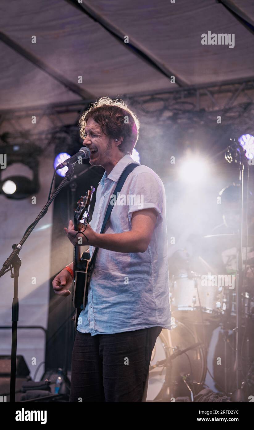 Stockholm, Sweden, 08 02 2023. Concert by indie rock band Bob Hund ...