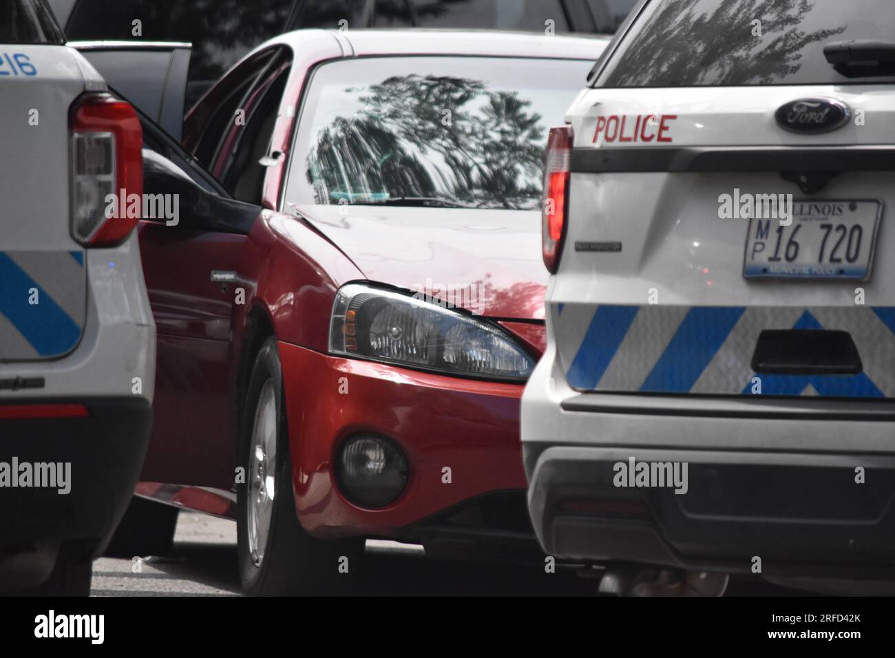 Chicago, United States. 02nd Aug, 2023. Authorities investigate the ...