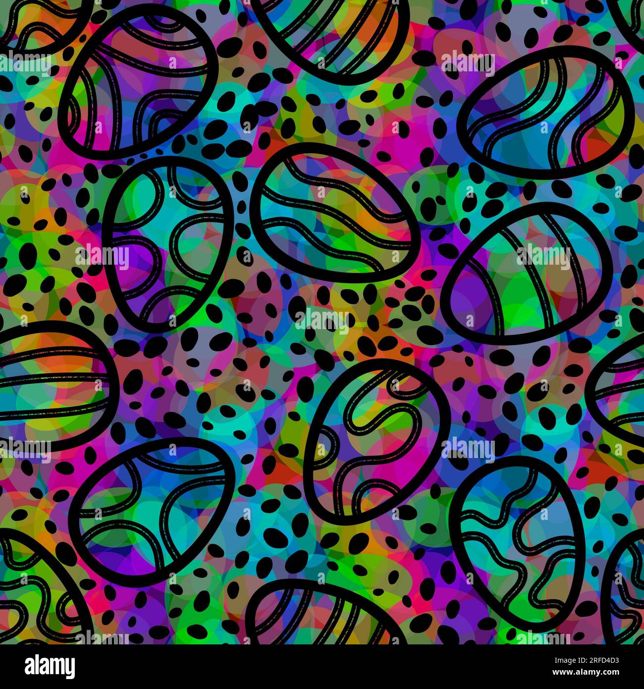 Easter eggs seamless pattern for wrapping paper and fabrics and kids ...