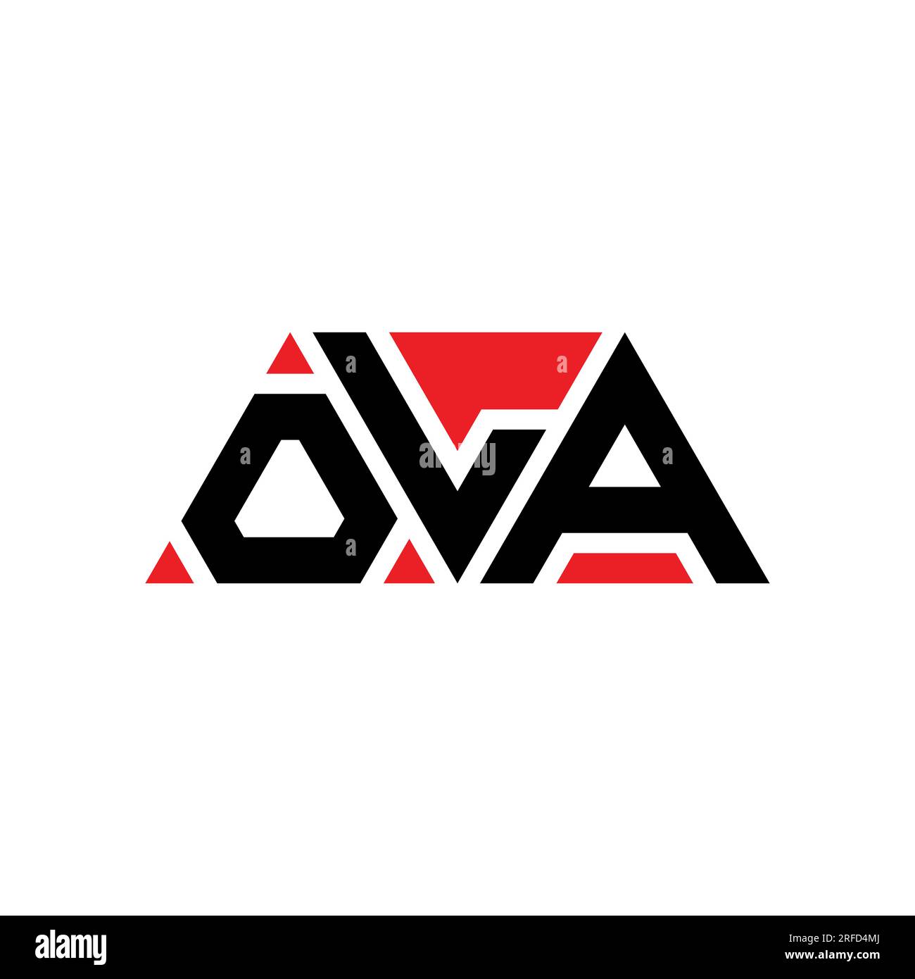 OLA triangle letter logo design with triangle shape. OLA triangle logo ...