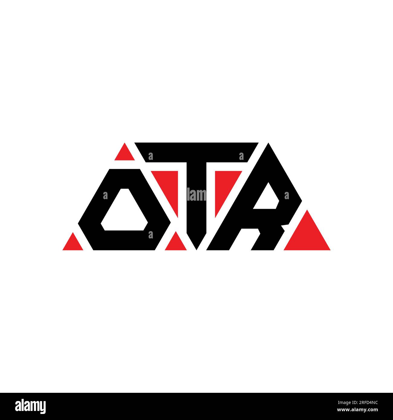 OTR triangle letter logo design with triangle shape. OTR triangle logo ...
