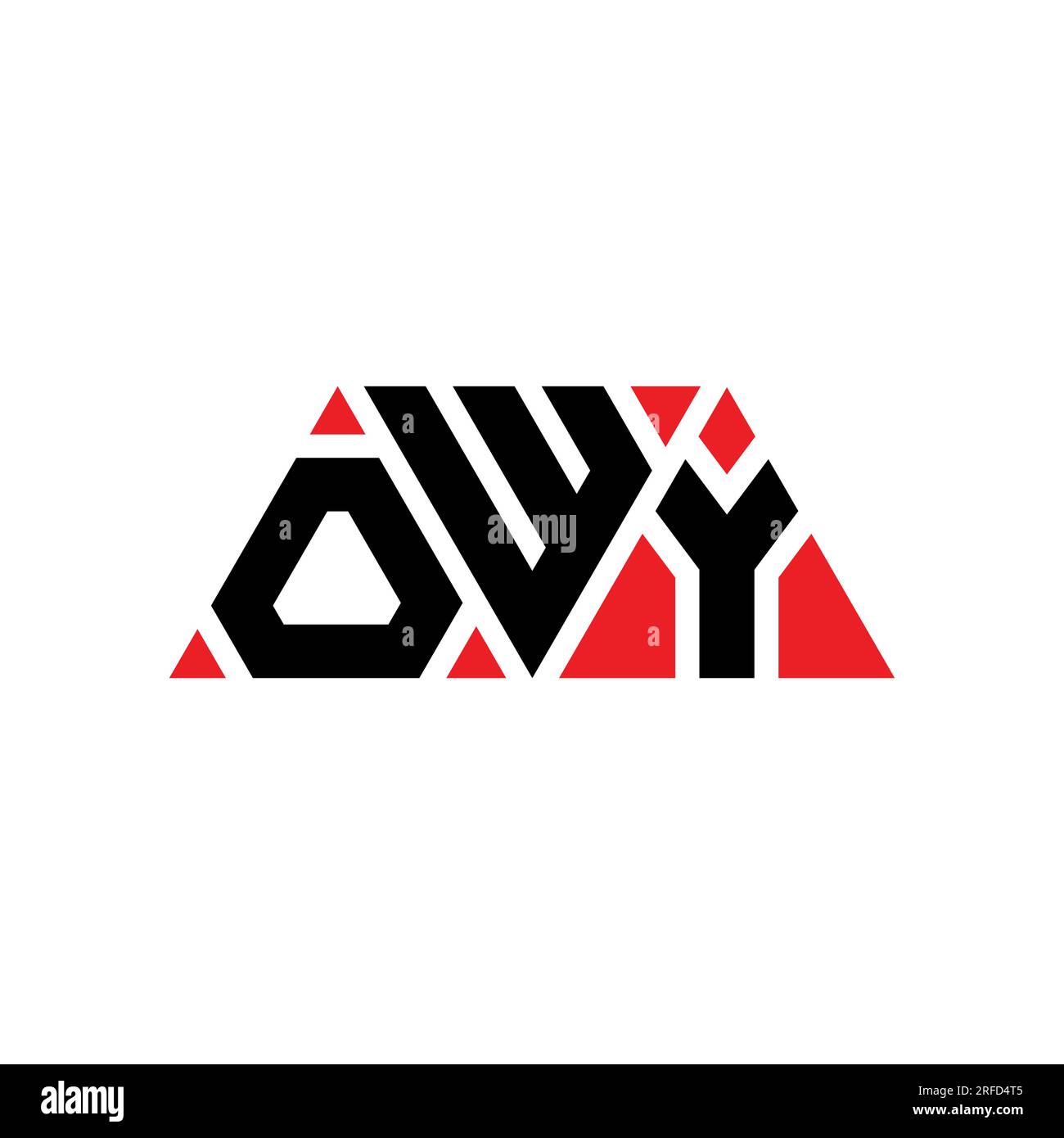 OWY triangle letter logo design with triangle shape. OWY triangle logo ...