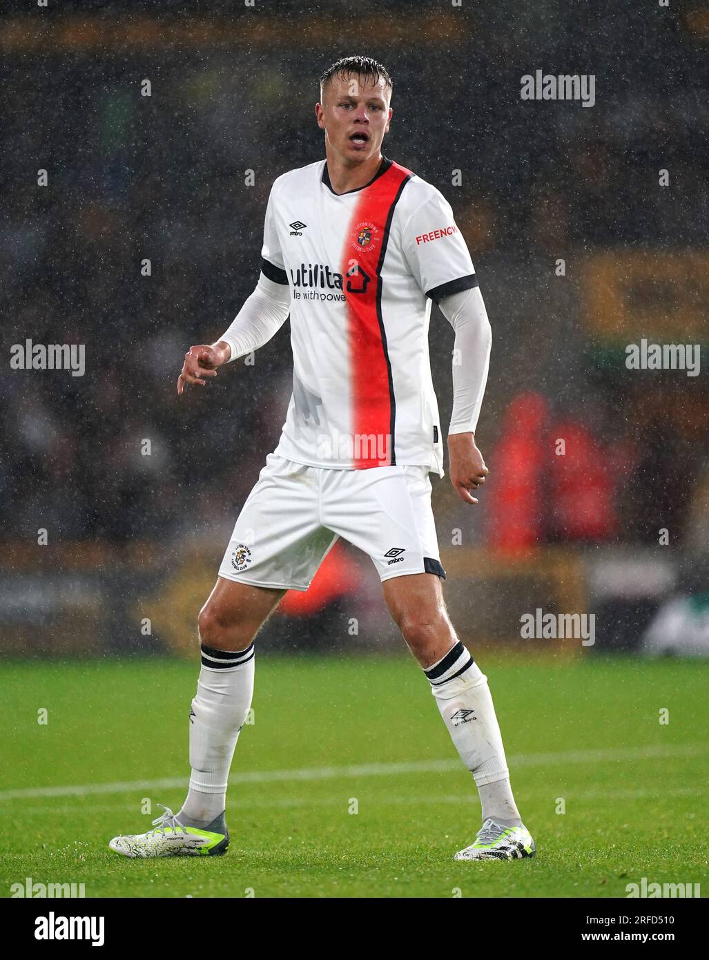 Luton Town's Mads Andersen during the pre-season friendly match at the ...