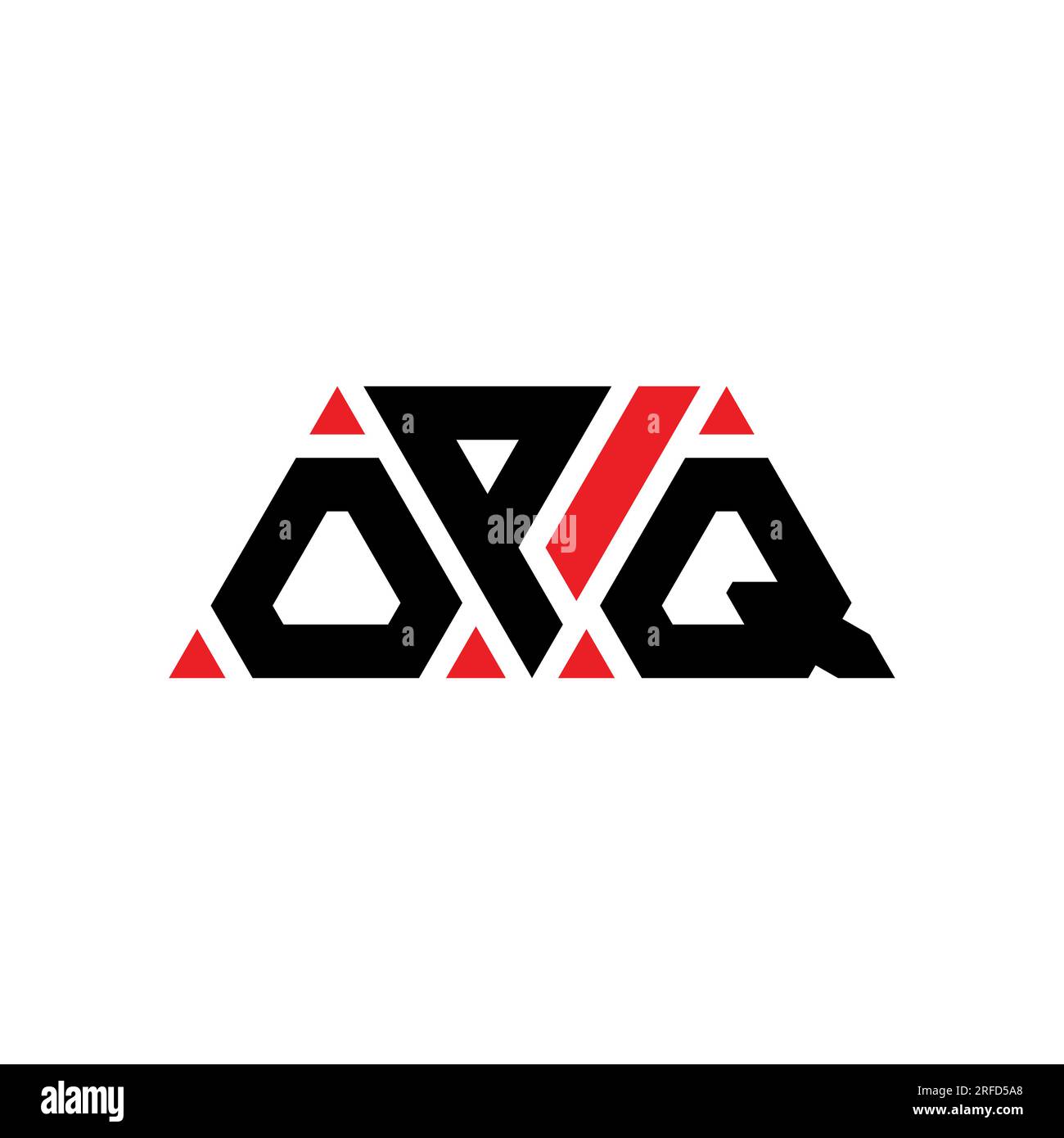 OPQ triangle letter logo design with triangle shape. OPQ triangle logo ...
