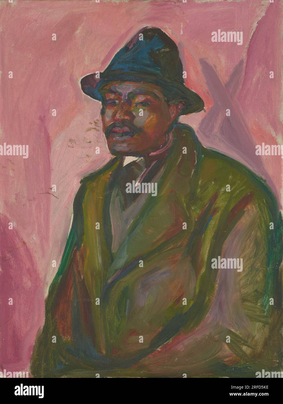 African in Green Coat 1910s by Edvard Munch Stock Photo - Alamy