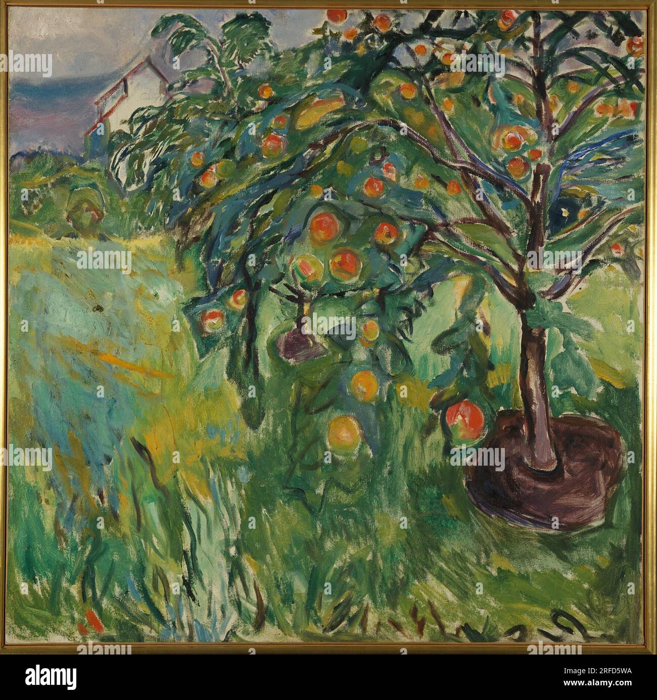 Apple Tree by the Studio between 1920 and 1928 by Edvard Munch Stock ...