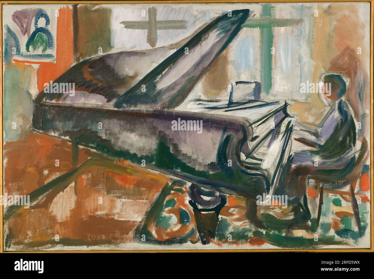 At the Grand Piano 1910s by Edvard Munch Stock Photo - Alamy