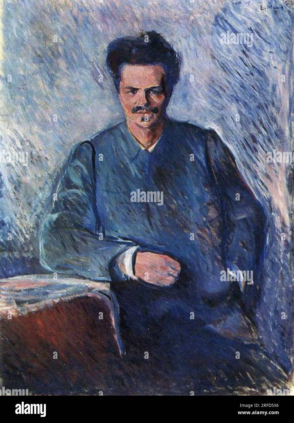August Strindberg 1892 by Edvard Munch Stock Photo - Alamy