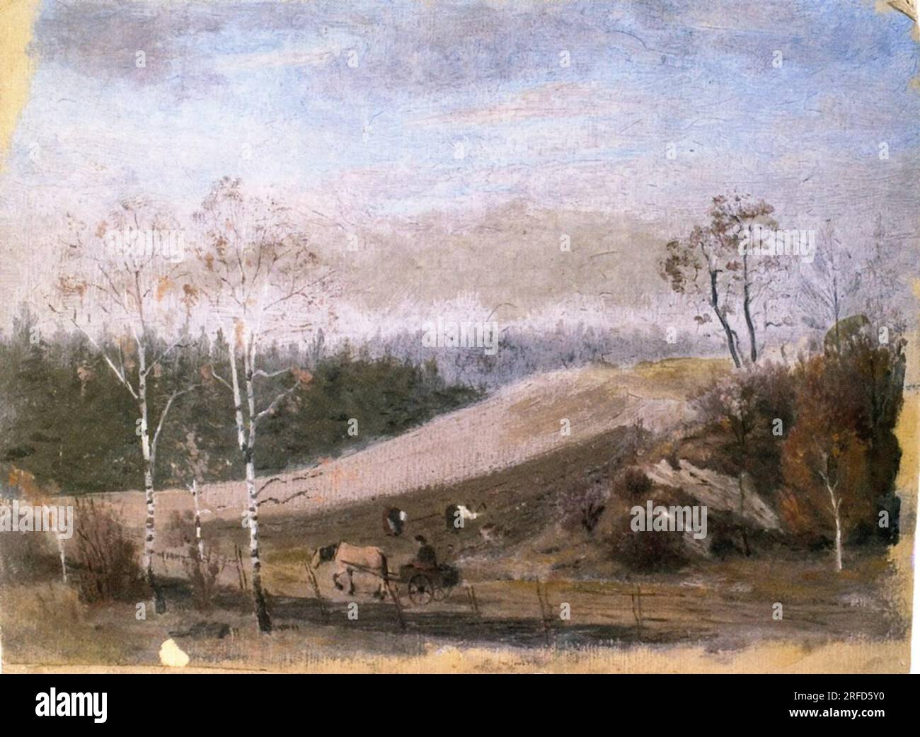 Autumn Work in the Field 1880 by Edvard Munch Stock Photo - Alamy