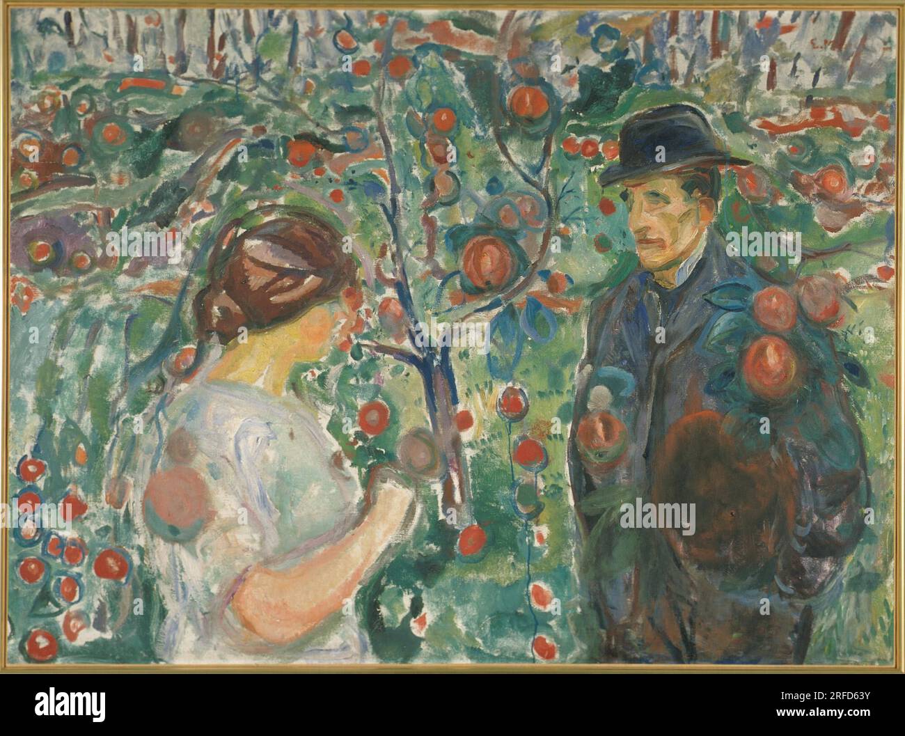 Beneath the Red Apples 1910s by Edvard Munch Stock Photo - Alamy