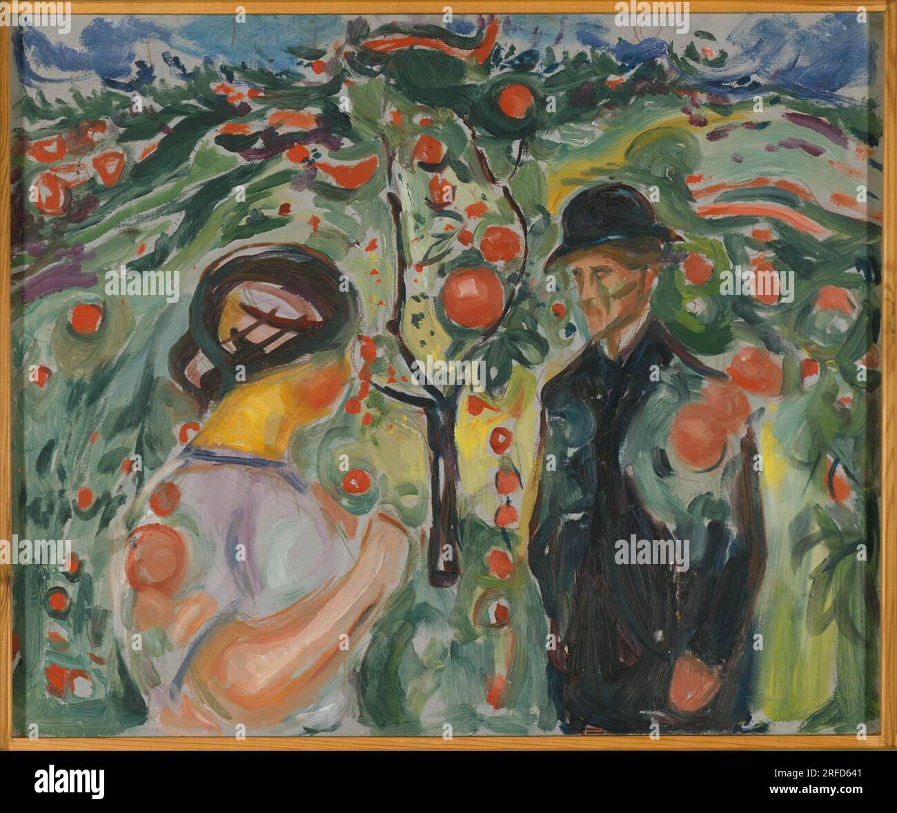 Beneath the Red Apples 1920s by Edvard Munch Stock Photo - Alamy