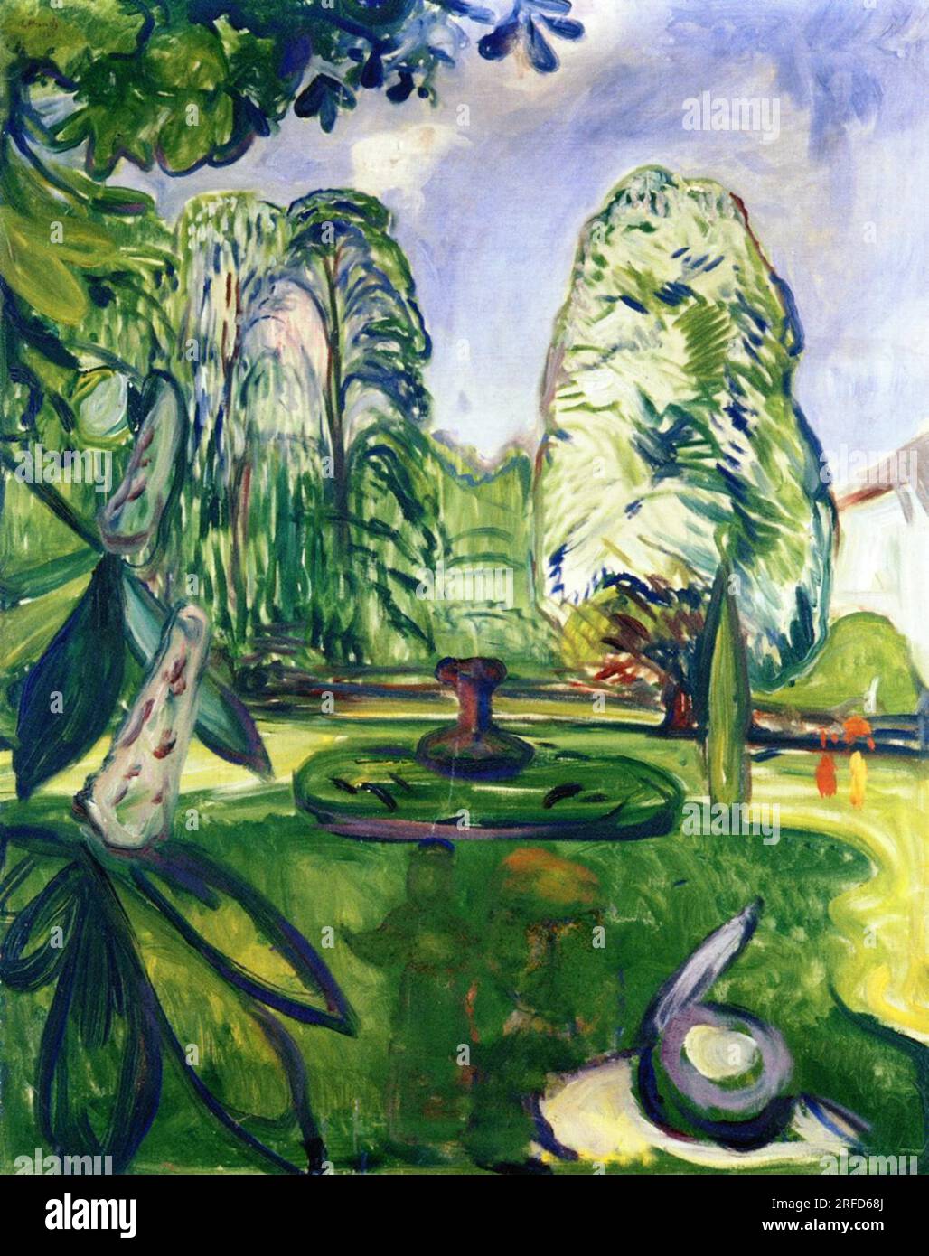 Chestnut Trees 1906 by Edvard Munch Stock Photo - Alamy