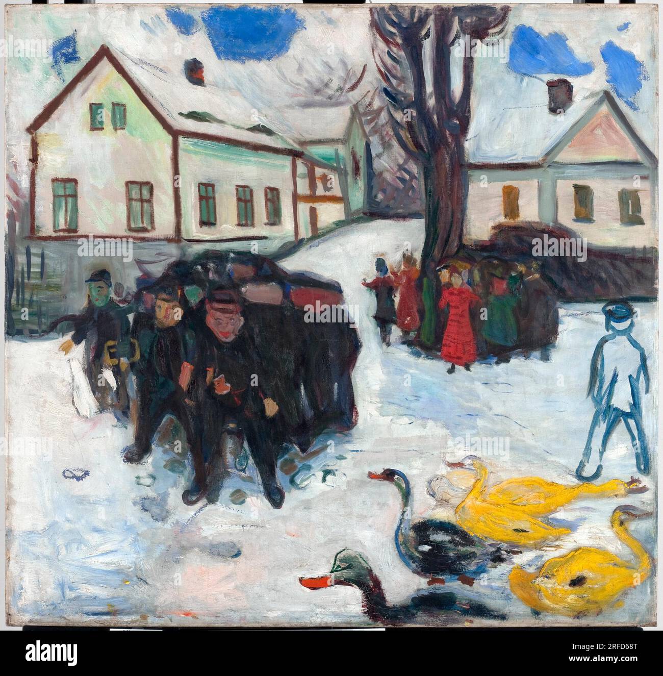 Children and Ducks 1906 by Edvard Munch Stock Photo - Alamy