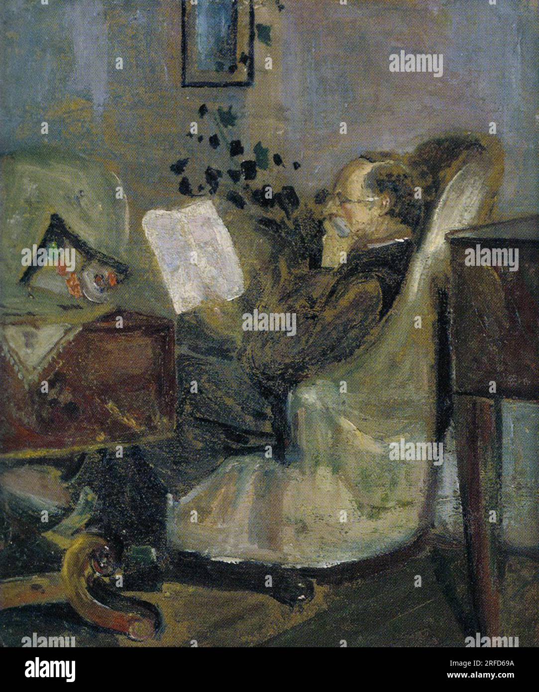 Christian Munch on the Couch 1881 by Edvard Munch Stock Photo - Alamy