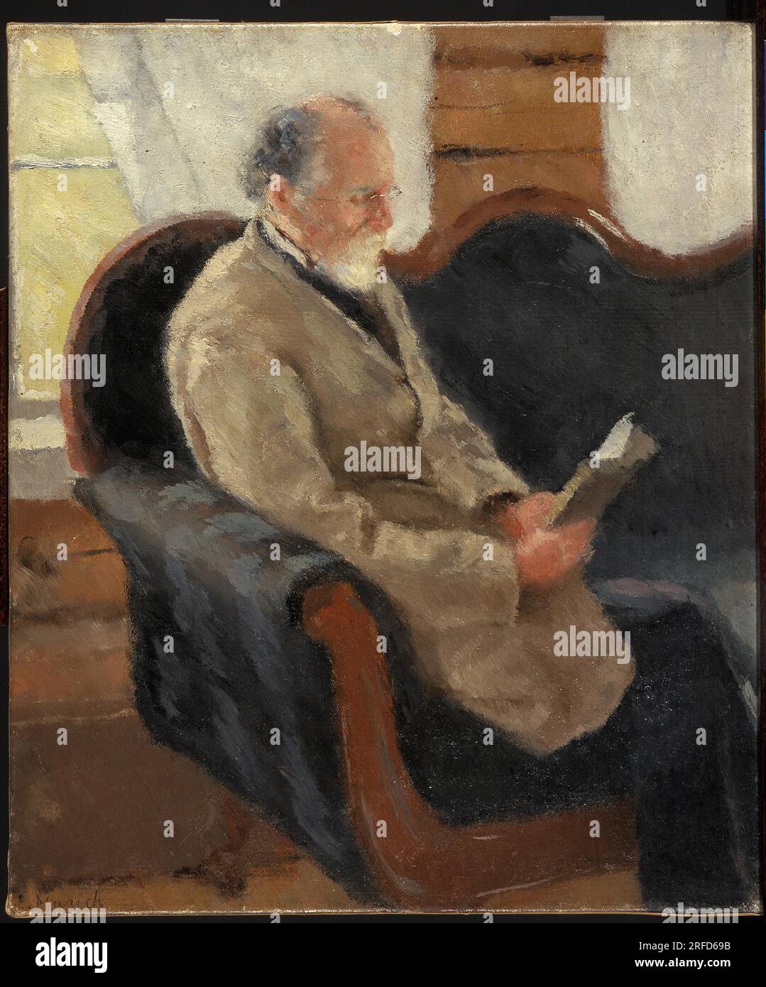 Christian Munch on the Couch 1883 by Edvard Munch Stock Photo - Alamy
