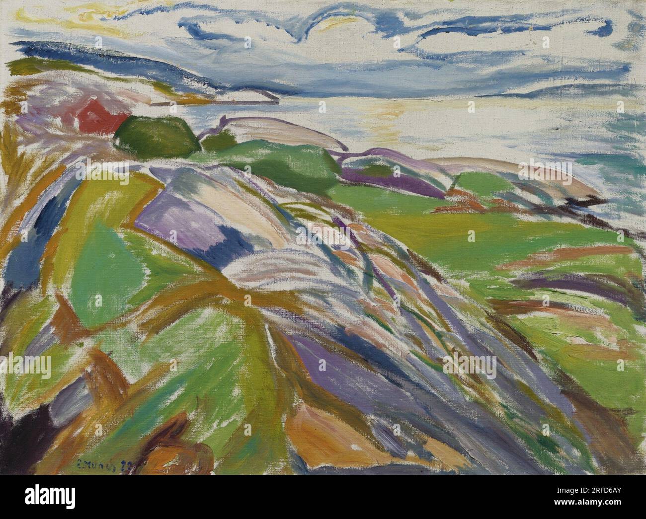 Coastal Landscape at Hvitsten 1922 by Edvard Munch Stock Photo - Alamy