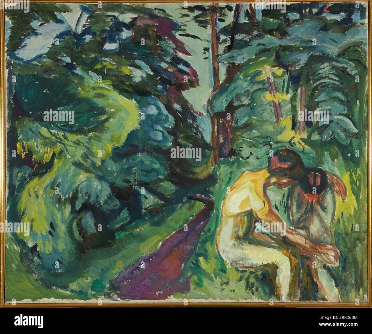 Consolation in the Forest 1920s by Edvard Munch Stock Photo - Alamy