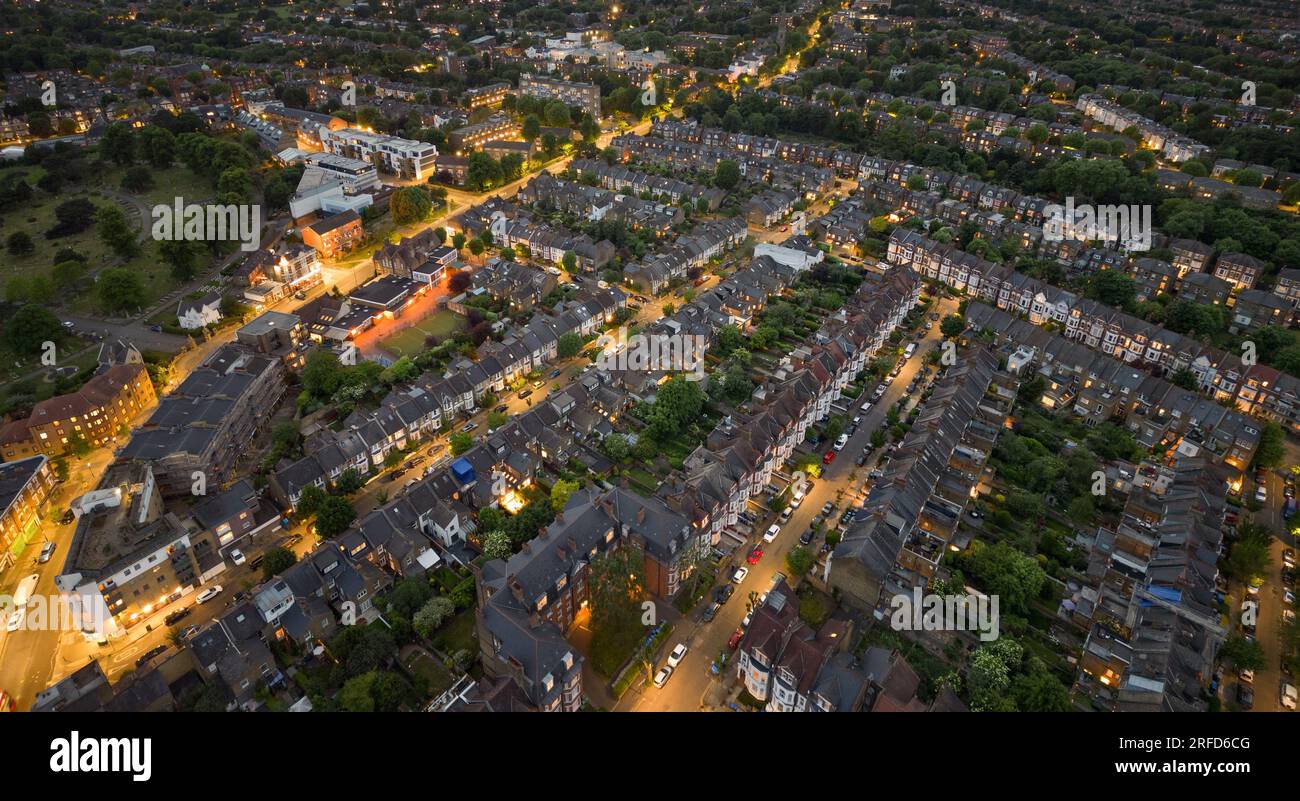 North kilburn conservation area and Willesden Lane, London Stock Photo ...