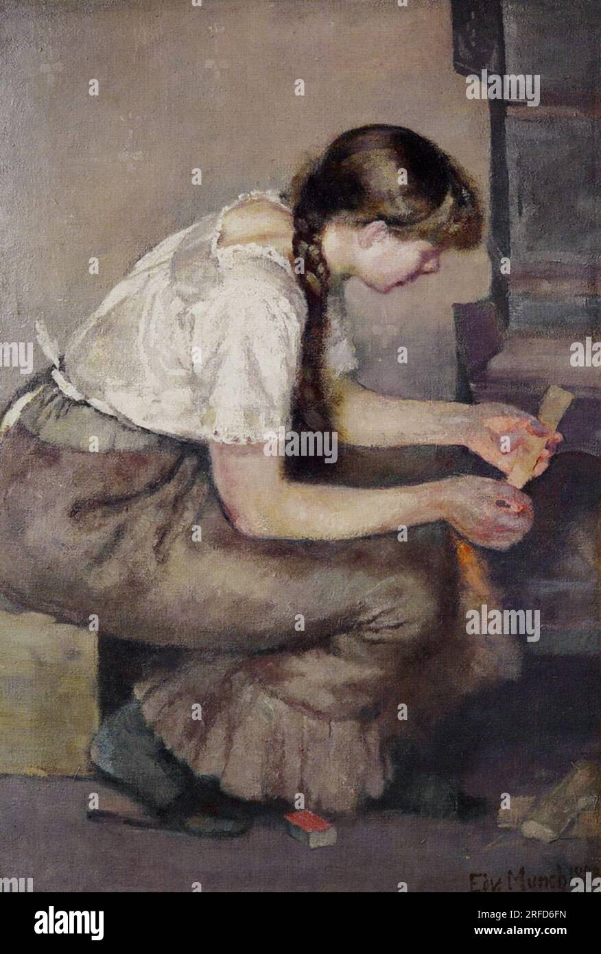 Early in the Morning 1883 by Edvard Munch Stock Photo - Alamy