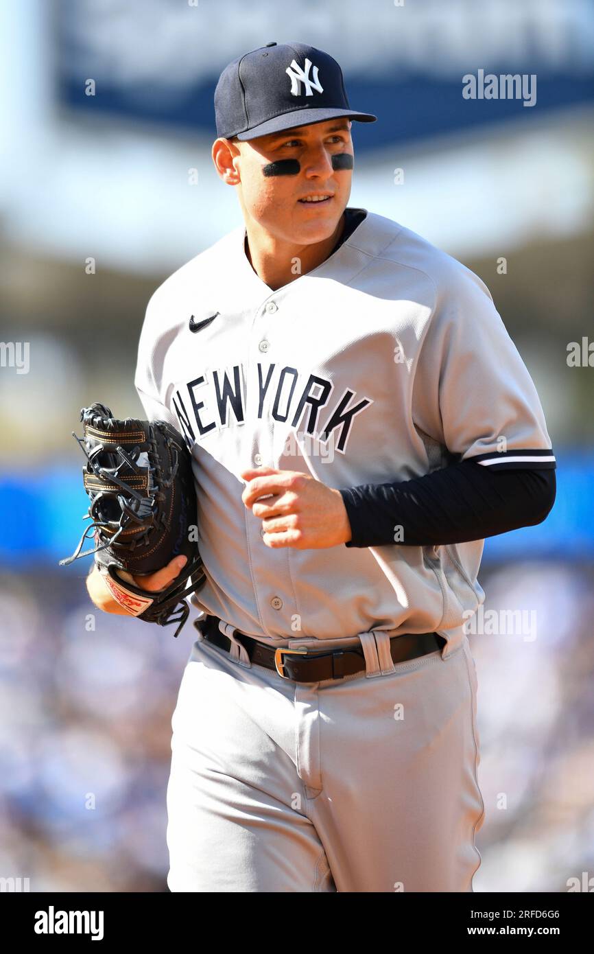 LOS ANGELES, CA - JUNE 04: New York Yankees first baseman Anthony Rizzo ...
