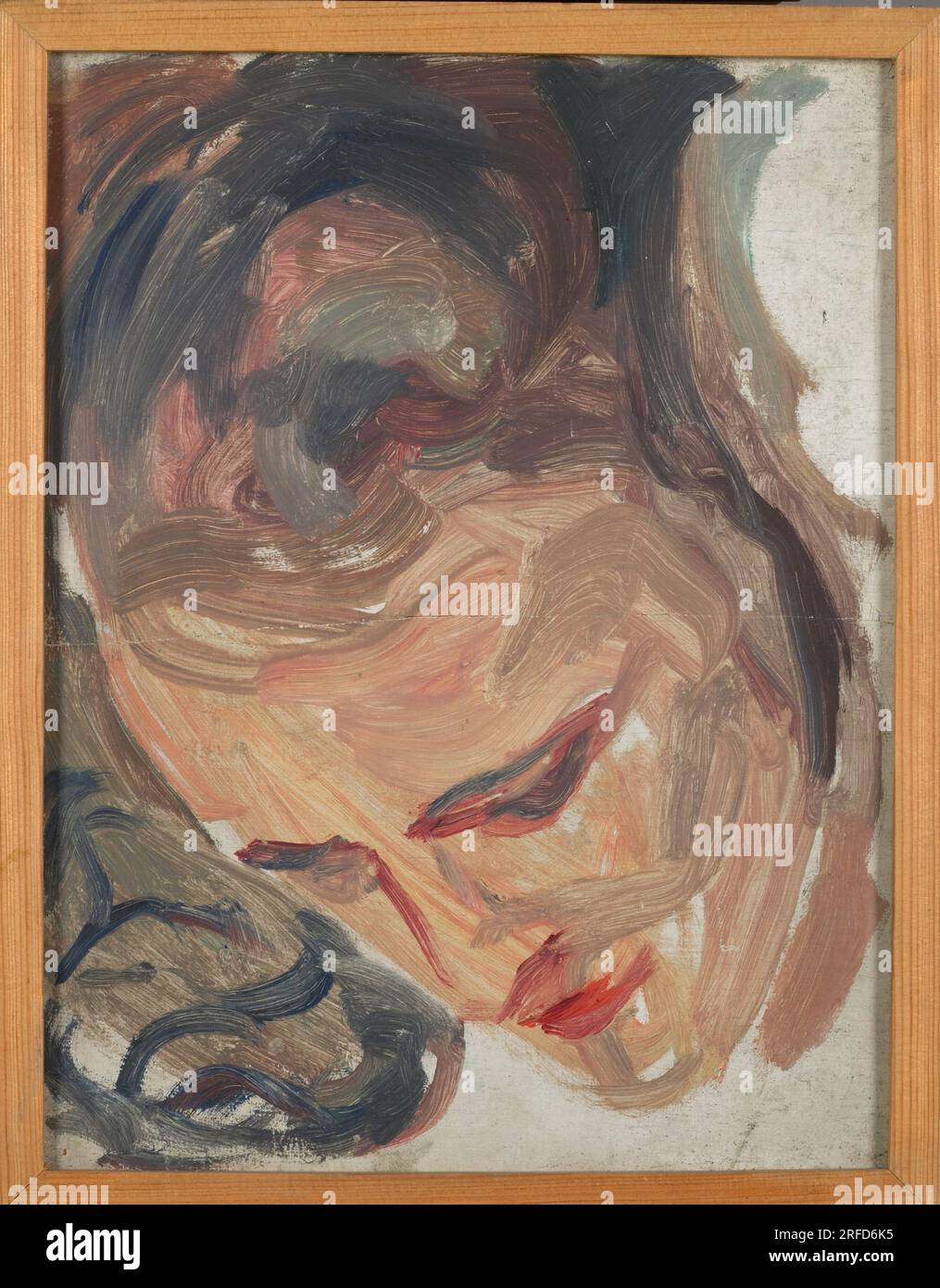 Female Head 1930s by Edvard Munch Stock Photo - Alamy