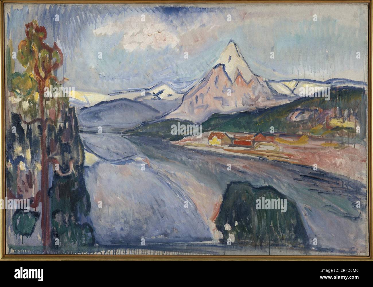 Fjord Lanscape. Set Design for Henrik Ibsen's "Ghosts" 1906 by Edvard ...