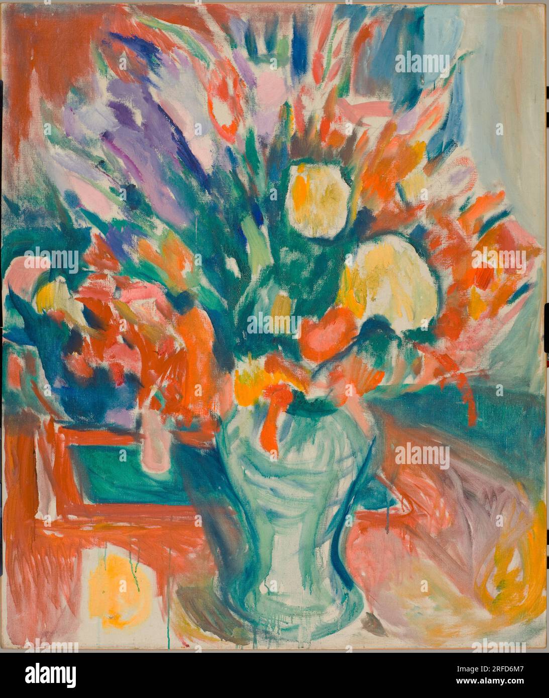 Flowers in a Vase 1910s by Edvard Munch Stock Photo - Alamy