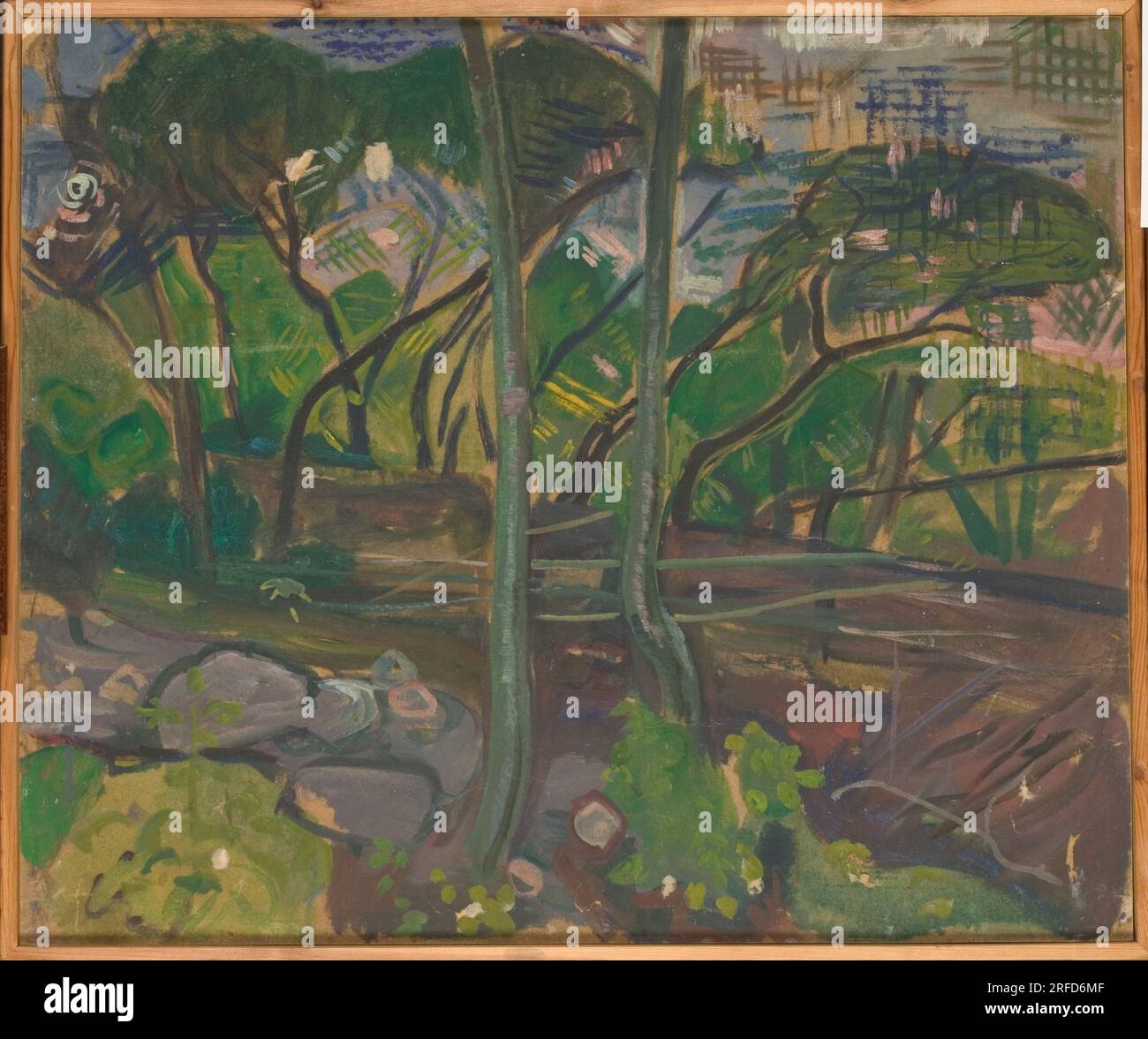 Forest Study 1920s by Edvard Munch Stock Photo - Alamy