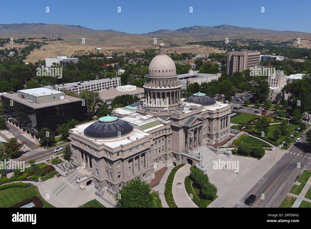 Aerial idaho state capitol building hi-res stock photography and images ...