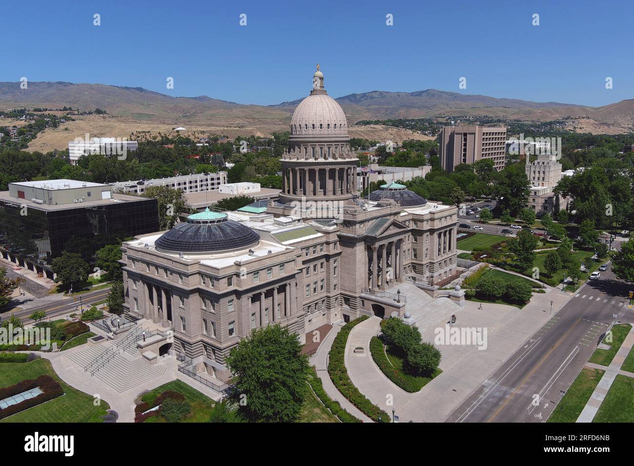 Aerial idaho state capitol building hi-res stock photography and images ...