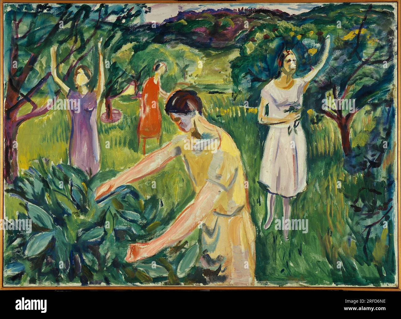 Four Women in the Garden 1926 by Edvard Munch Stock Photo - Alamy
