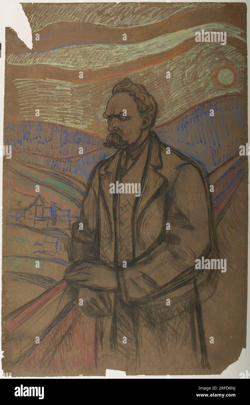 Friederich Nietzsche 1906 by Edvard Munch Stock Photo - Alamy