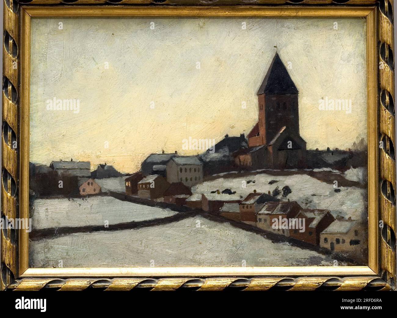 Gamle Aker Church 1881 by Edvard Munch Stock Photo - Alamy